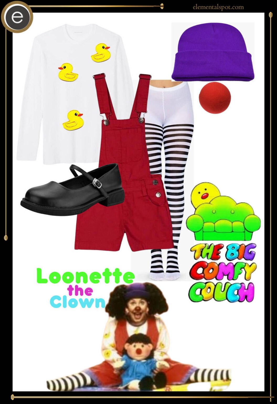 Dress Up Like Loonette the Clown from The Big Comfy Couch - Elemental Spot