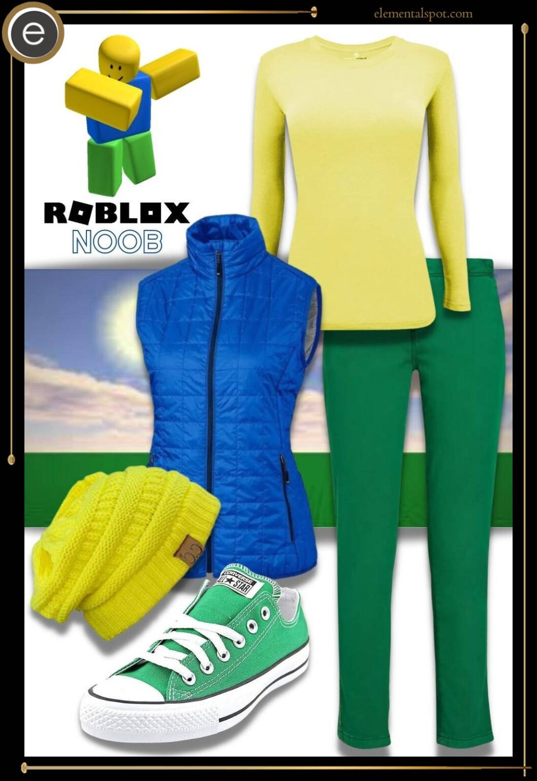 Dress Up Like Noob from Roblox - Elemental Spot