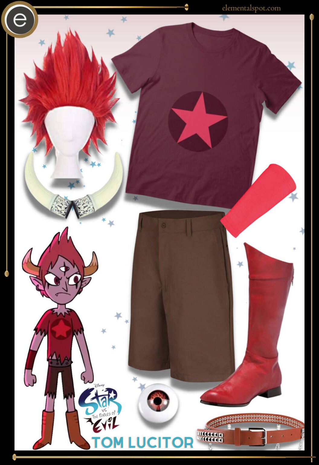 Dress Up Like Tom Lucitor from Star vs. The Forces of Evil - Elemental Spot