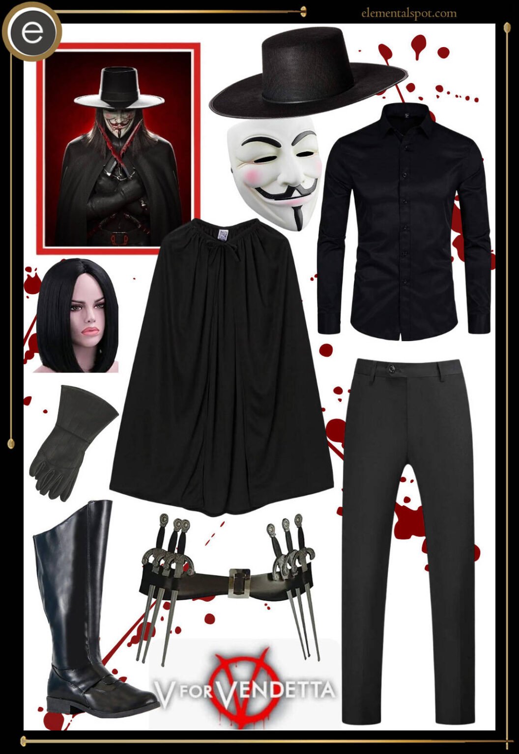 Dress Up Like V is for Vendetta - Elemental Spot