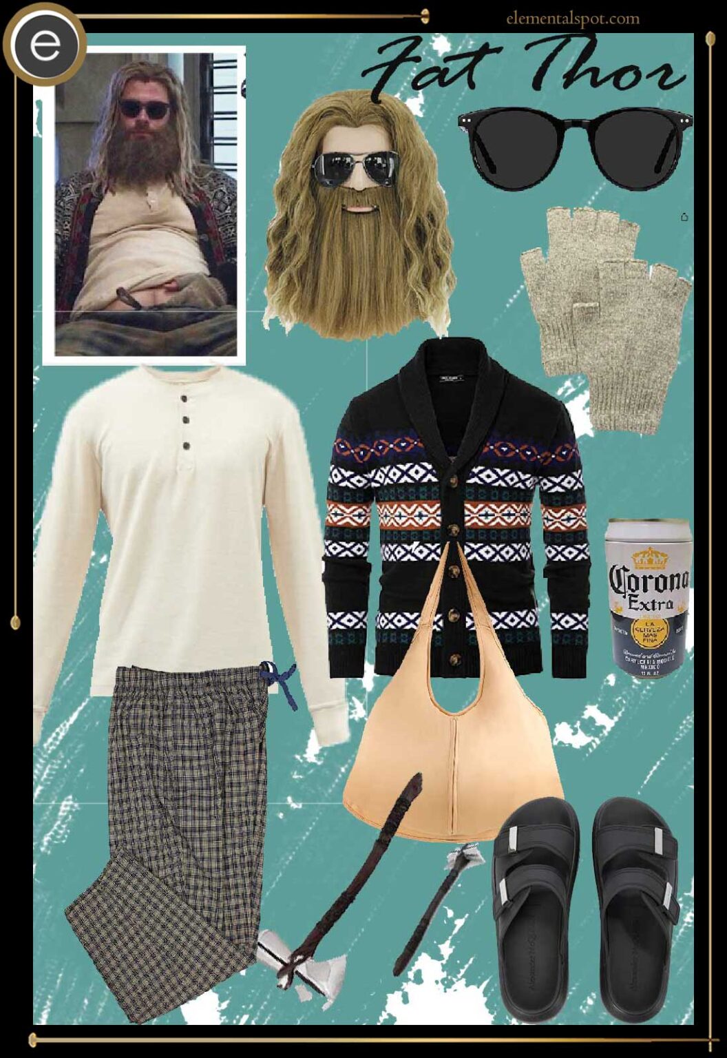 Dress Up Like Fat Thor from Marvel - Elemental Spot