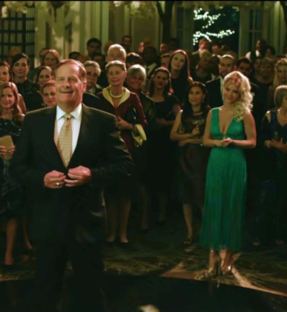 Hervé Léger Plunging Fringe Midi Dress worn by Ser­e­na Cro­ker (Sarah ...