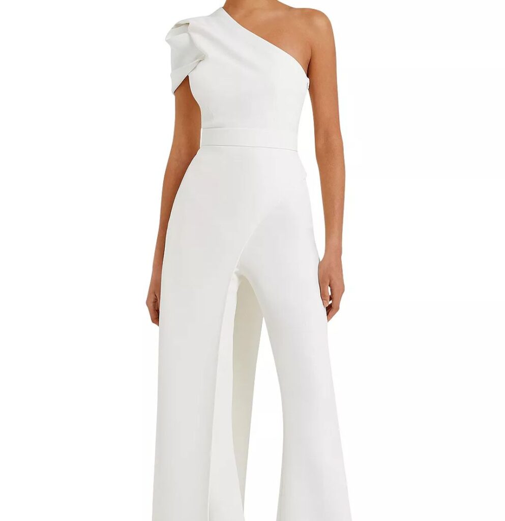 White Safiyaa One Shoulder Top worn by Joyce Newman (Lucy Liu) as seen ...
